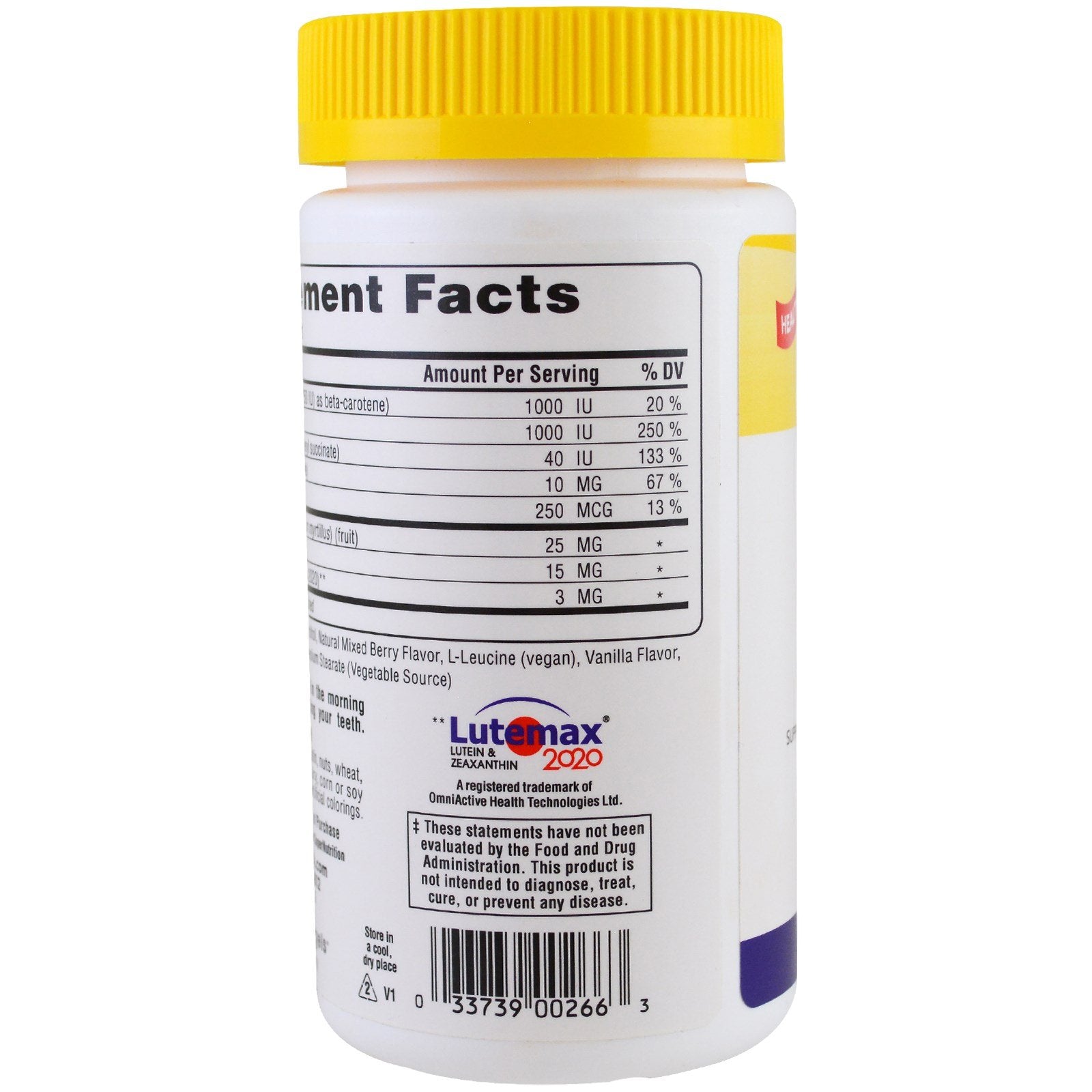 daily vision booster chewable supplements