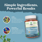 Daily vision support gummies with lutein