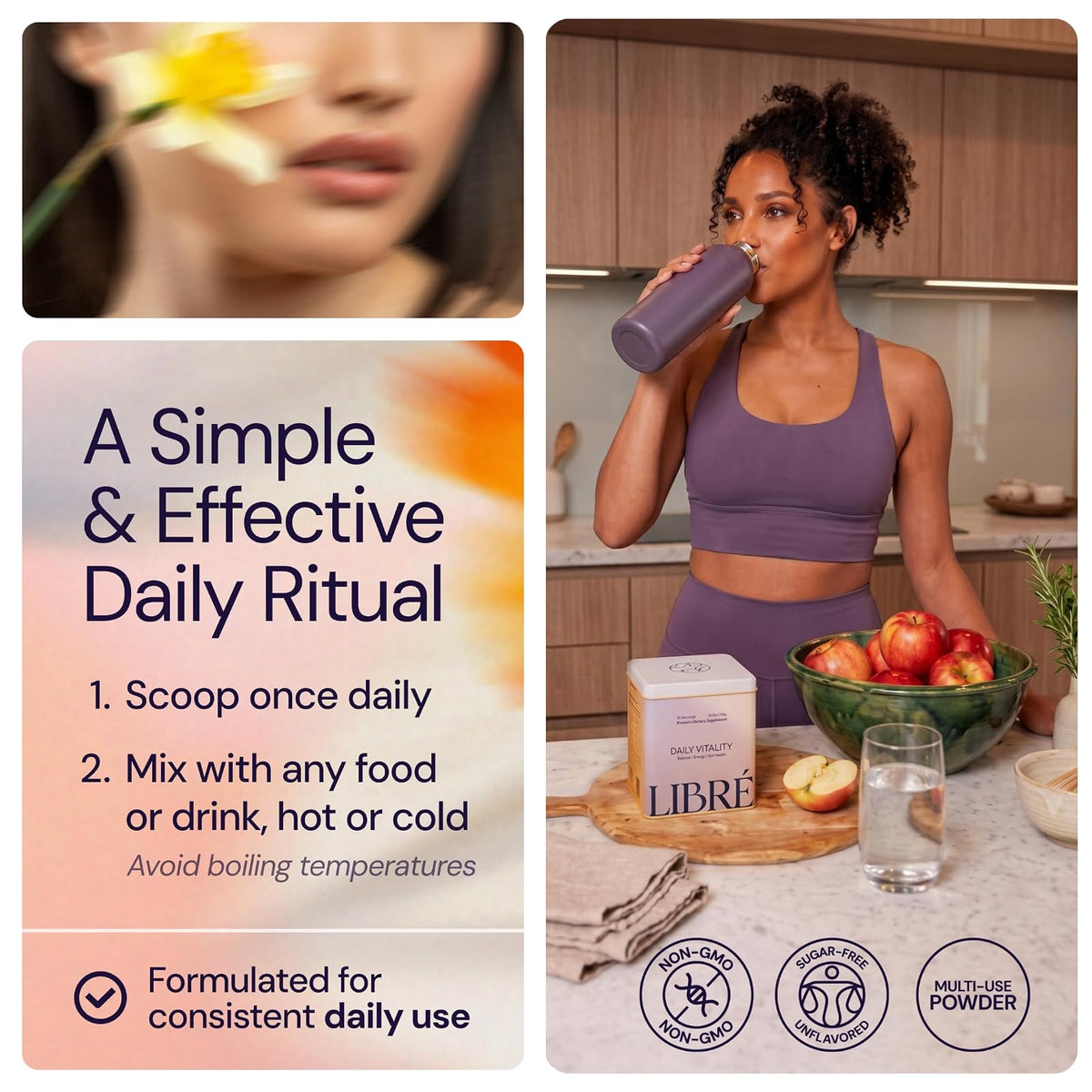 Daily Vitality powder for active women