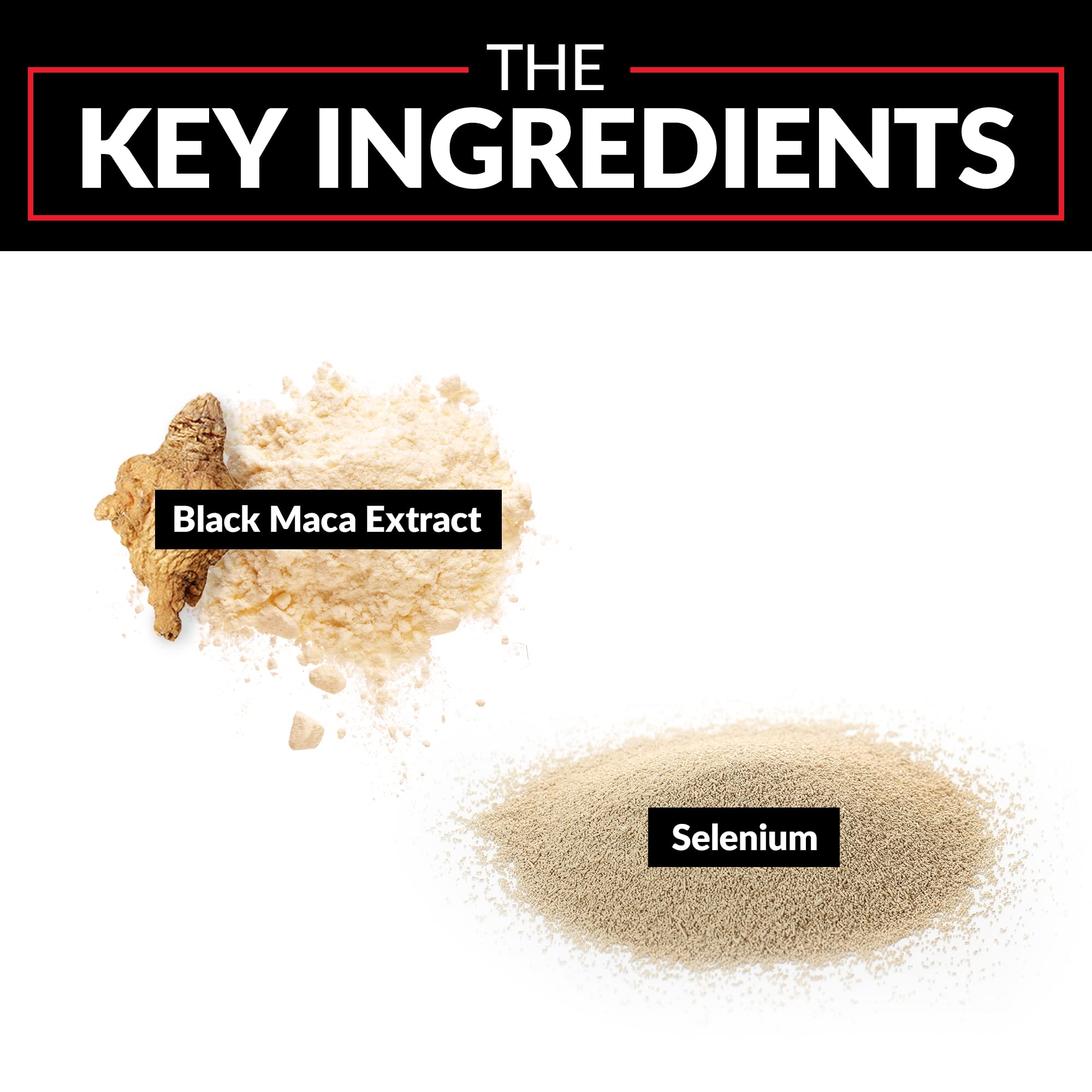 Daily vitality support with black maca