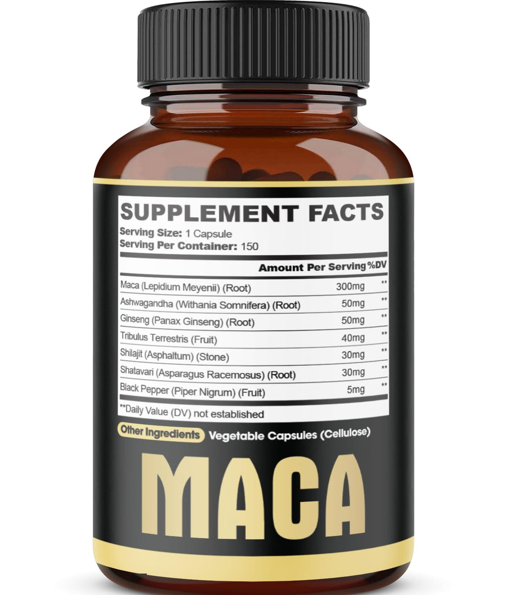 Daily vitality support with maca