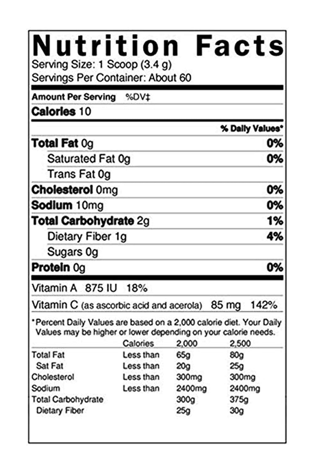 Daily vitality with superfood blend