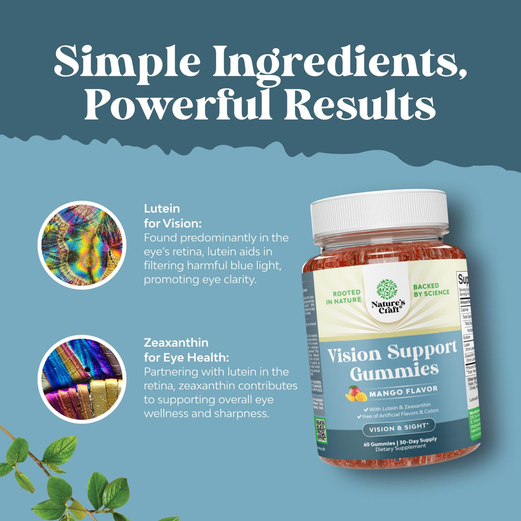 Daily vitamin A gummies for vision
