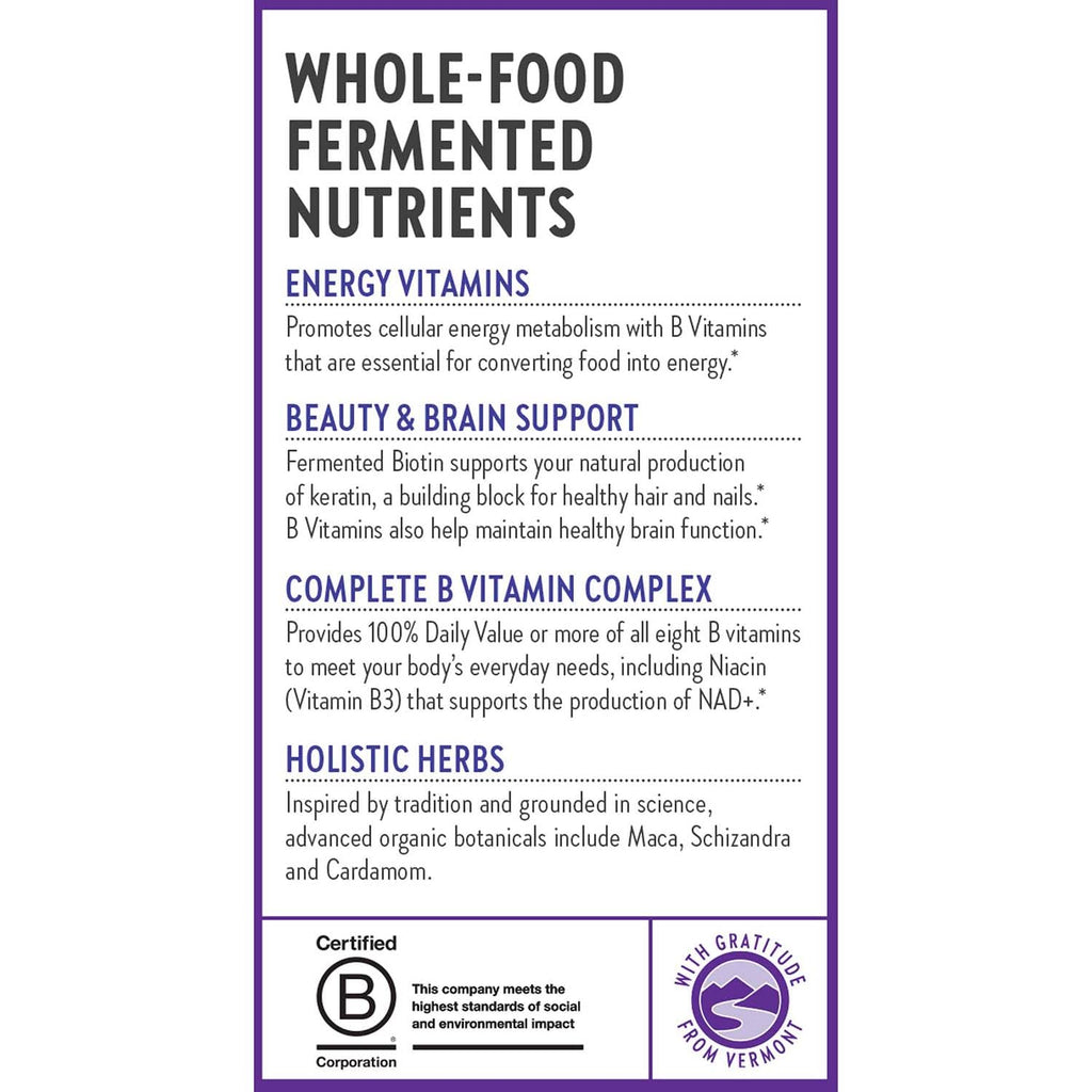 daily vitamin b complex for overall wellness