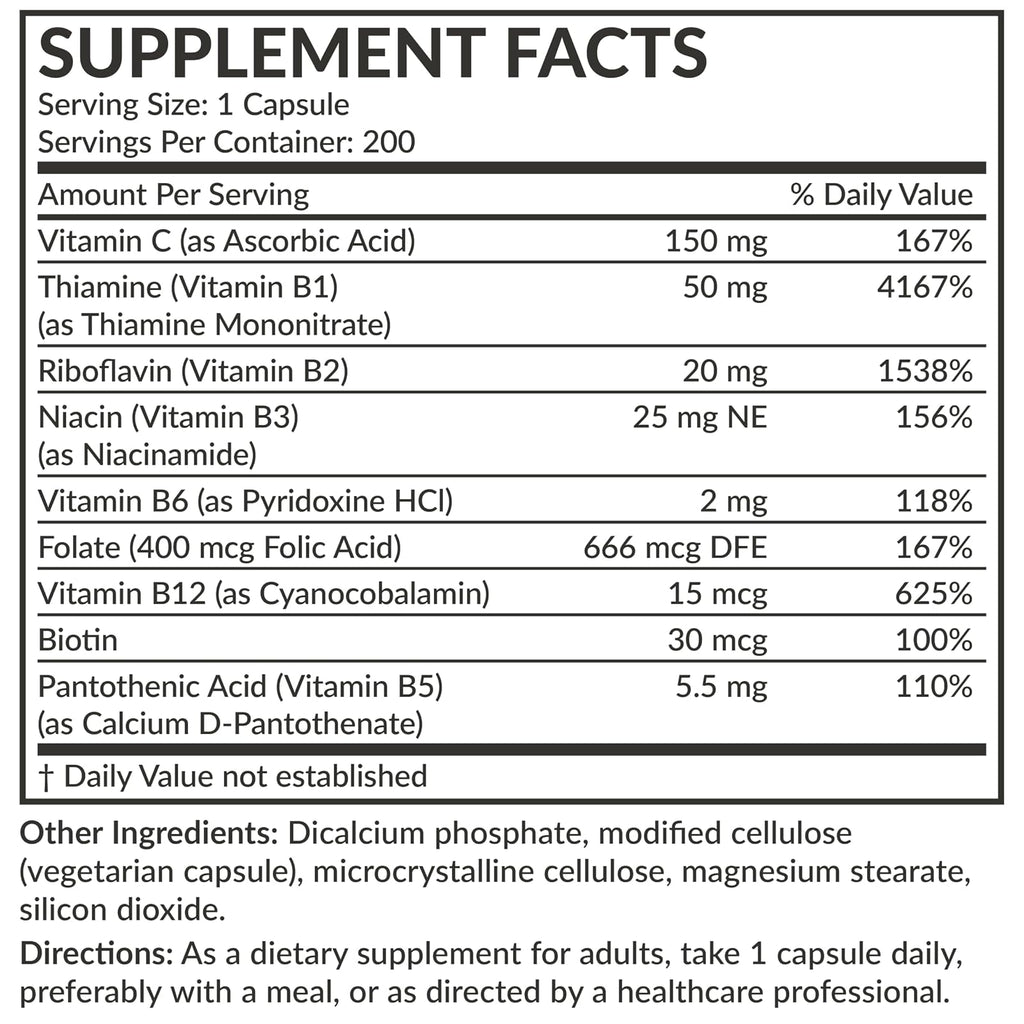 daily vitamin b complex for wellness