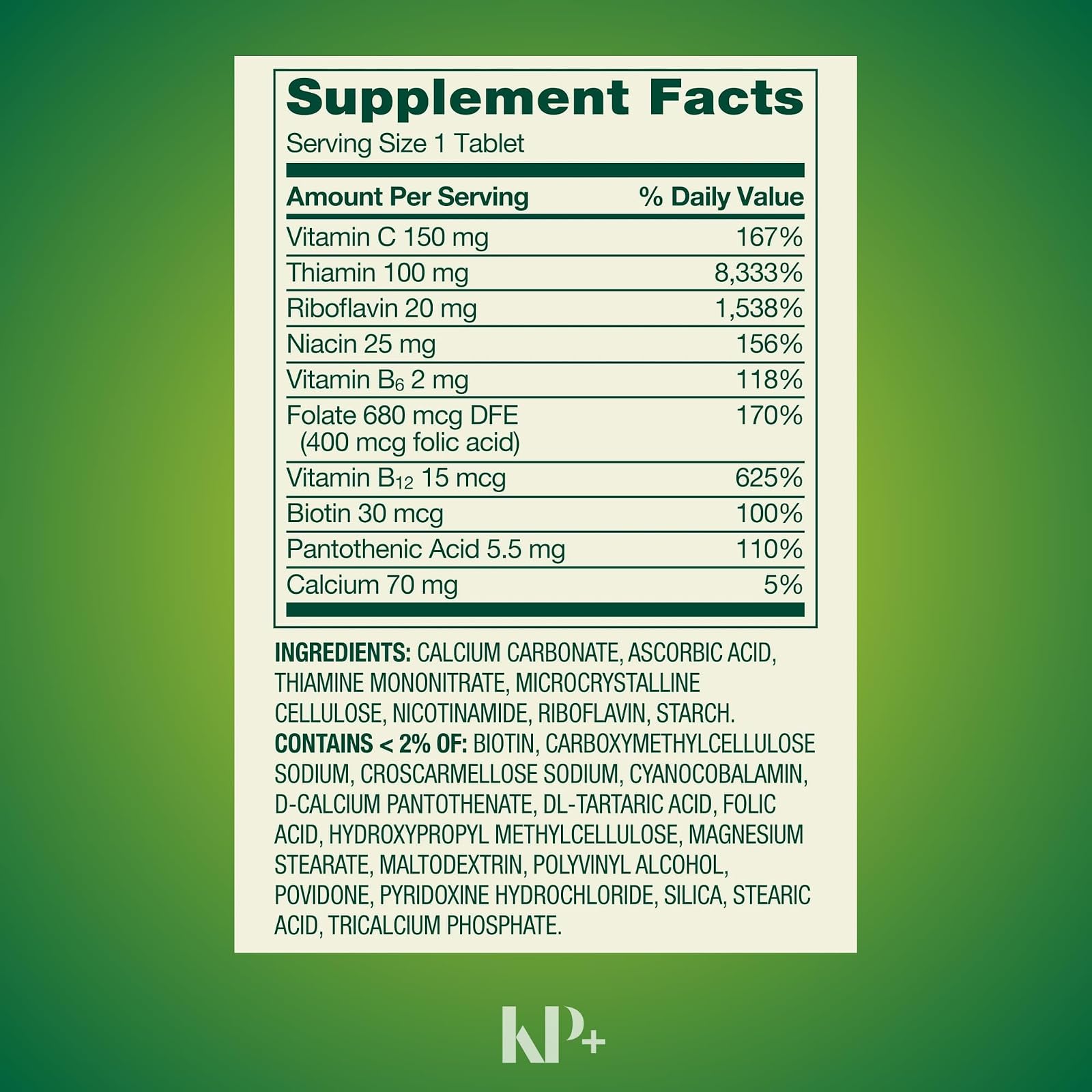 daily vitamin b complex supplement