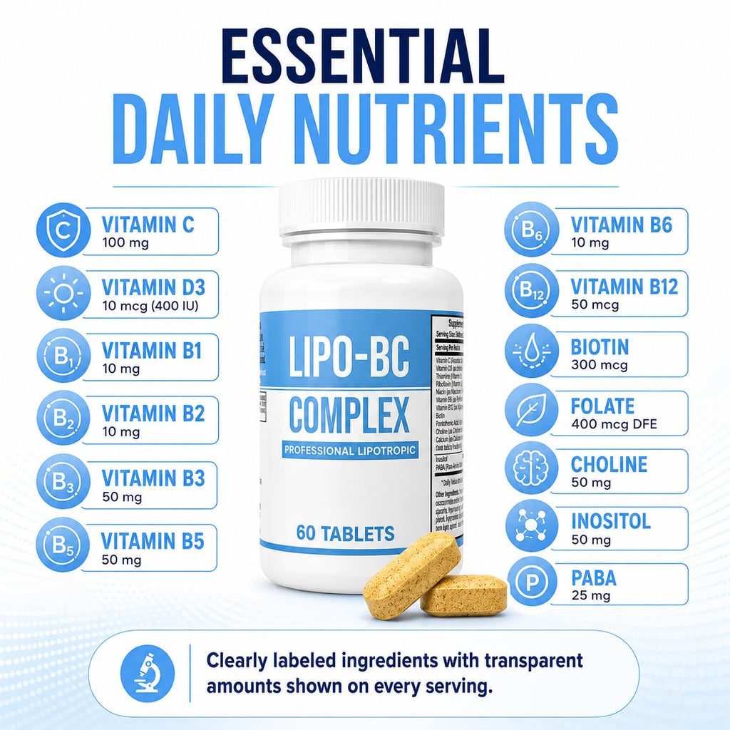 Daily vitamin B complex supplement