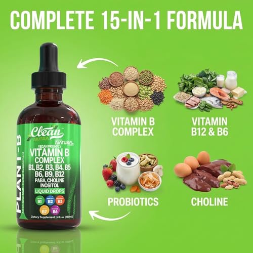 Daily vitamin B liquid drops