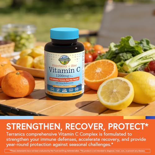 Daily vitamin C elderberry supplement