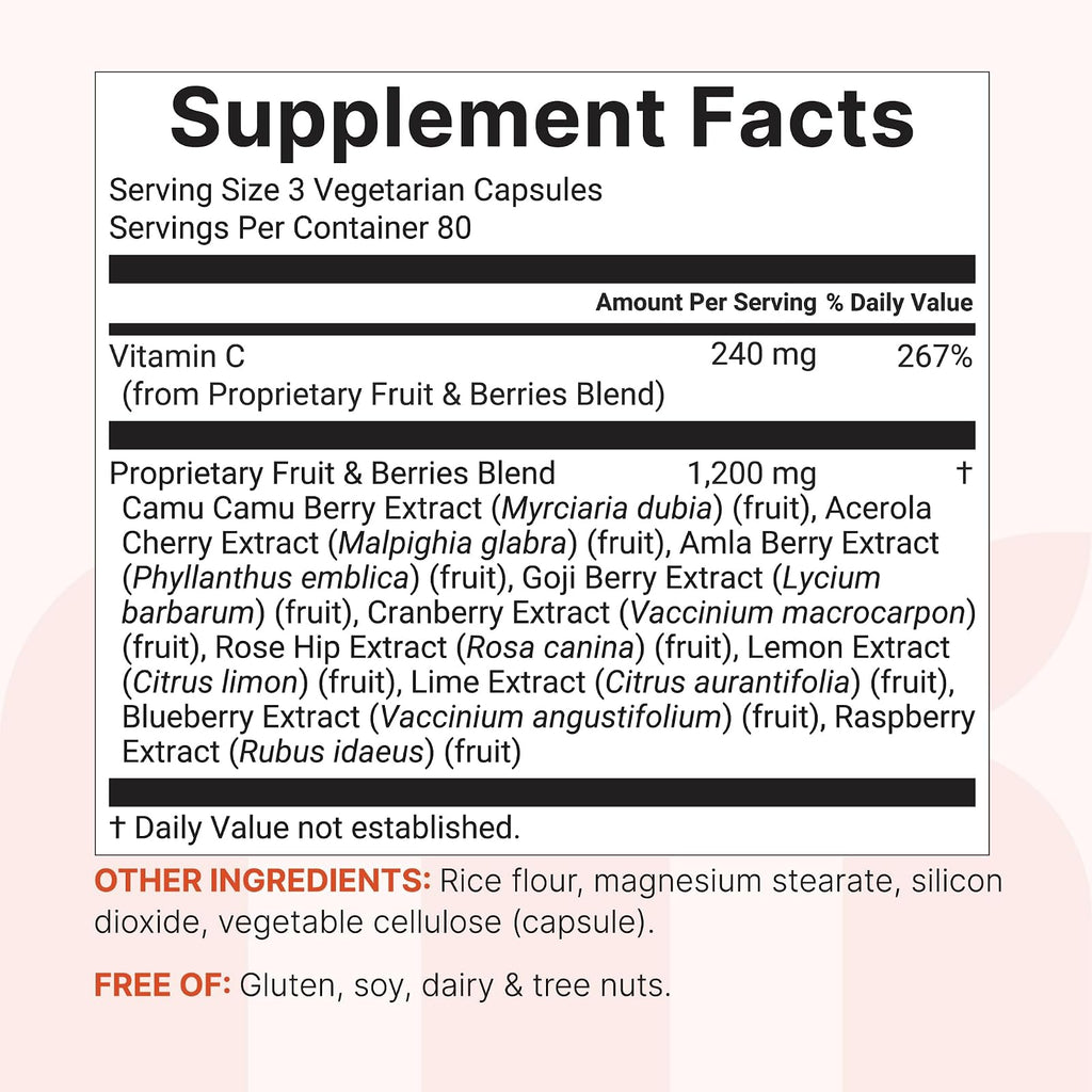 Daily vitamin C for overall wellness