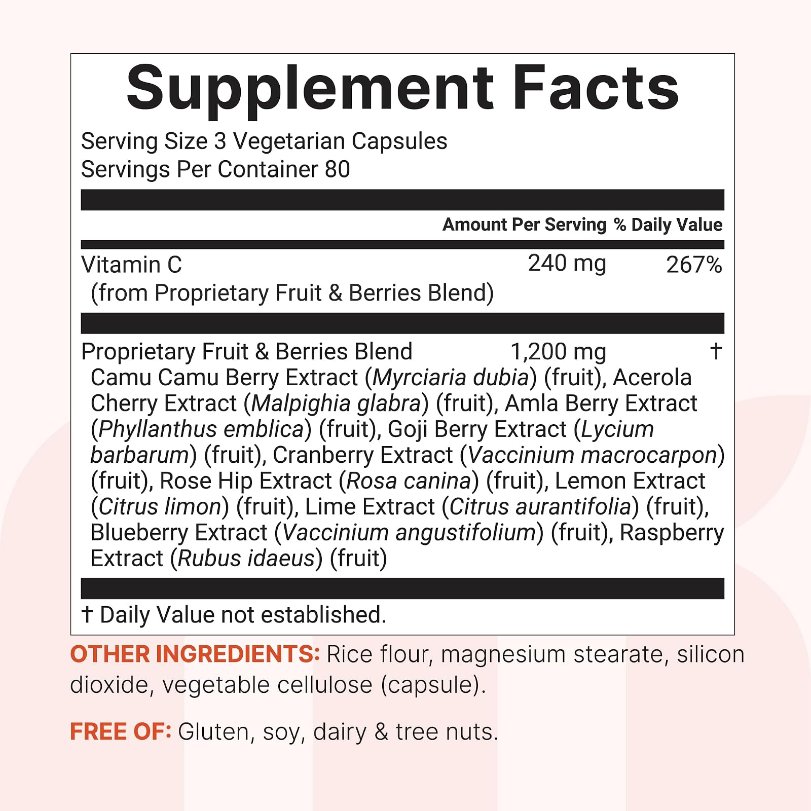 Daily vitamin C for overall wellness