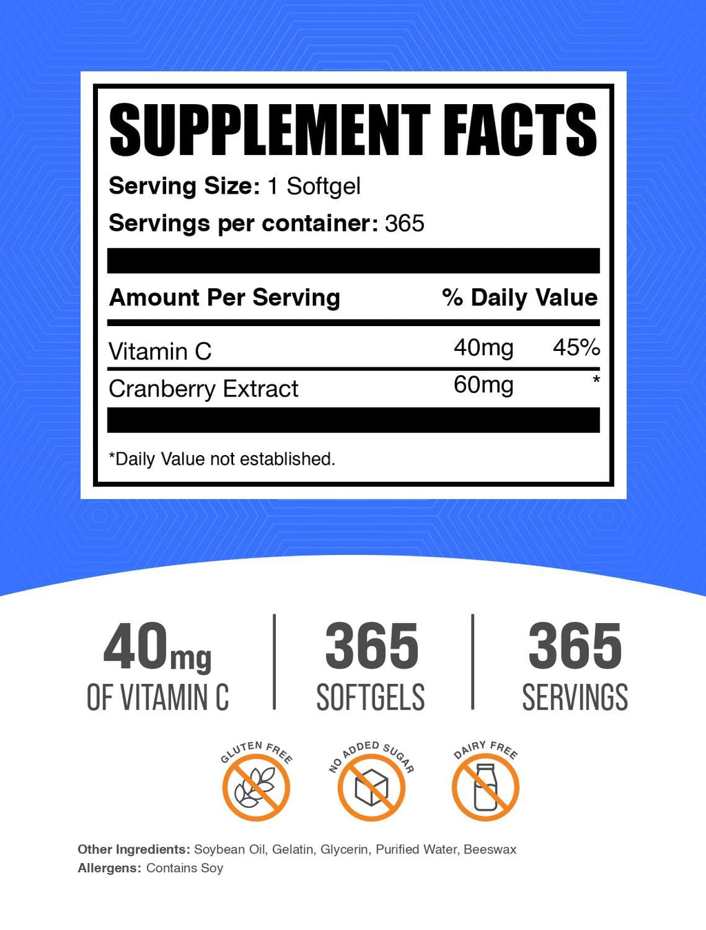 Daily Vitamin C supplement for health