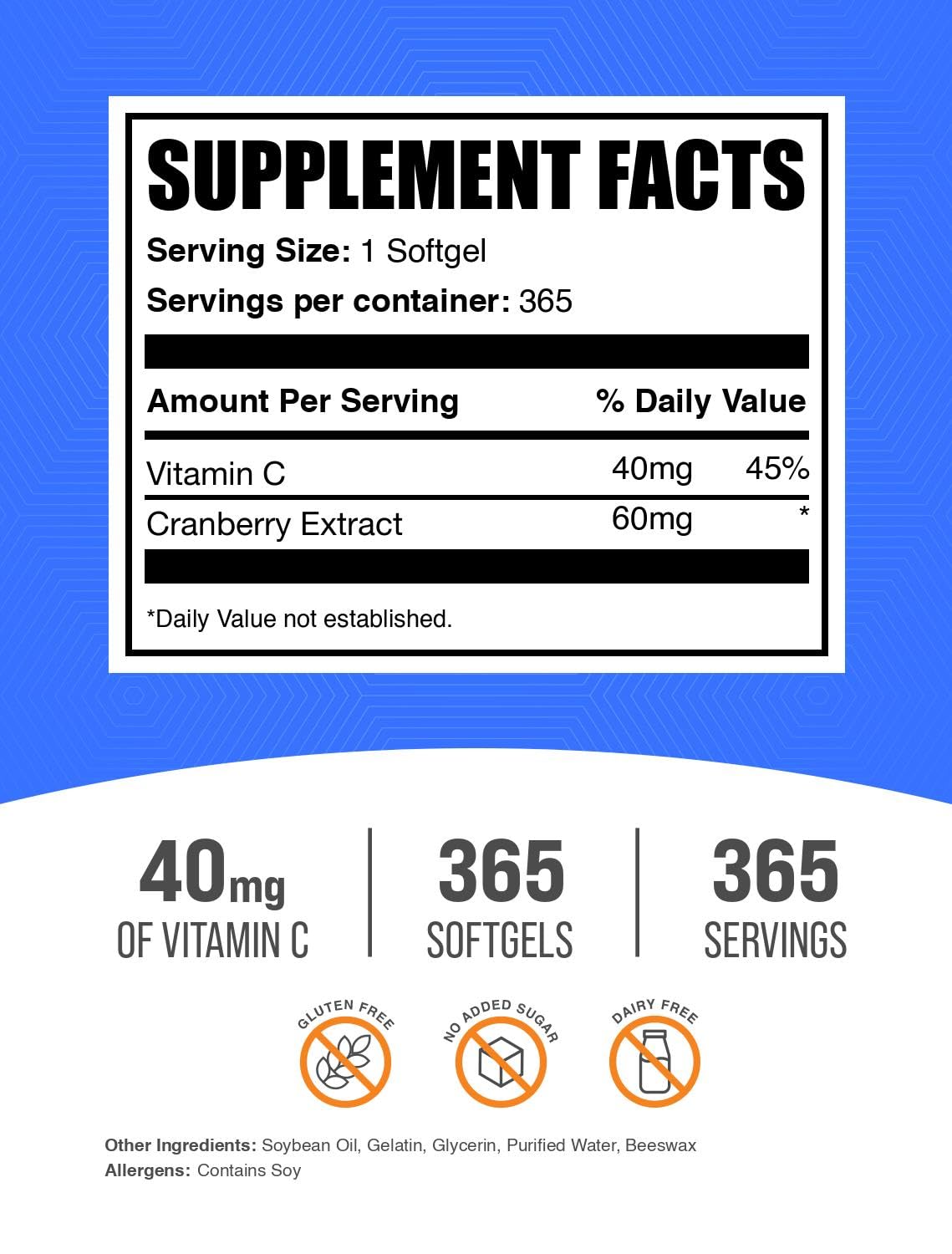 Daily Vitamin C supplement for health