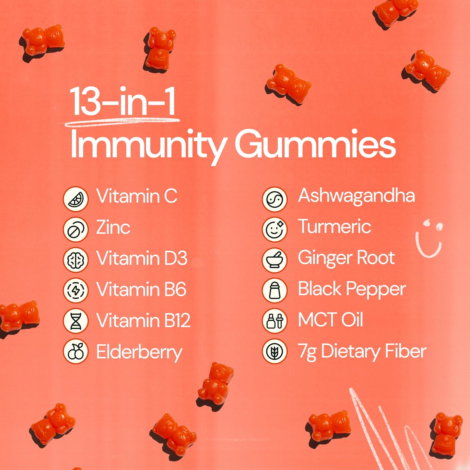 Daily vitamin C supplement gummies