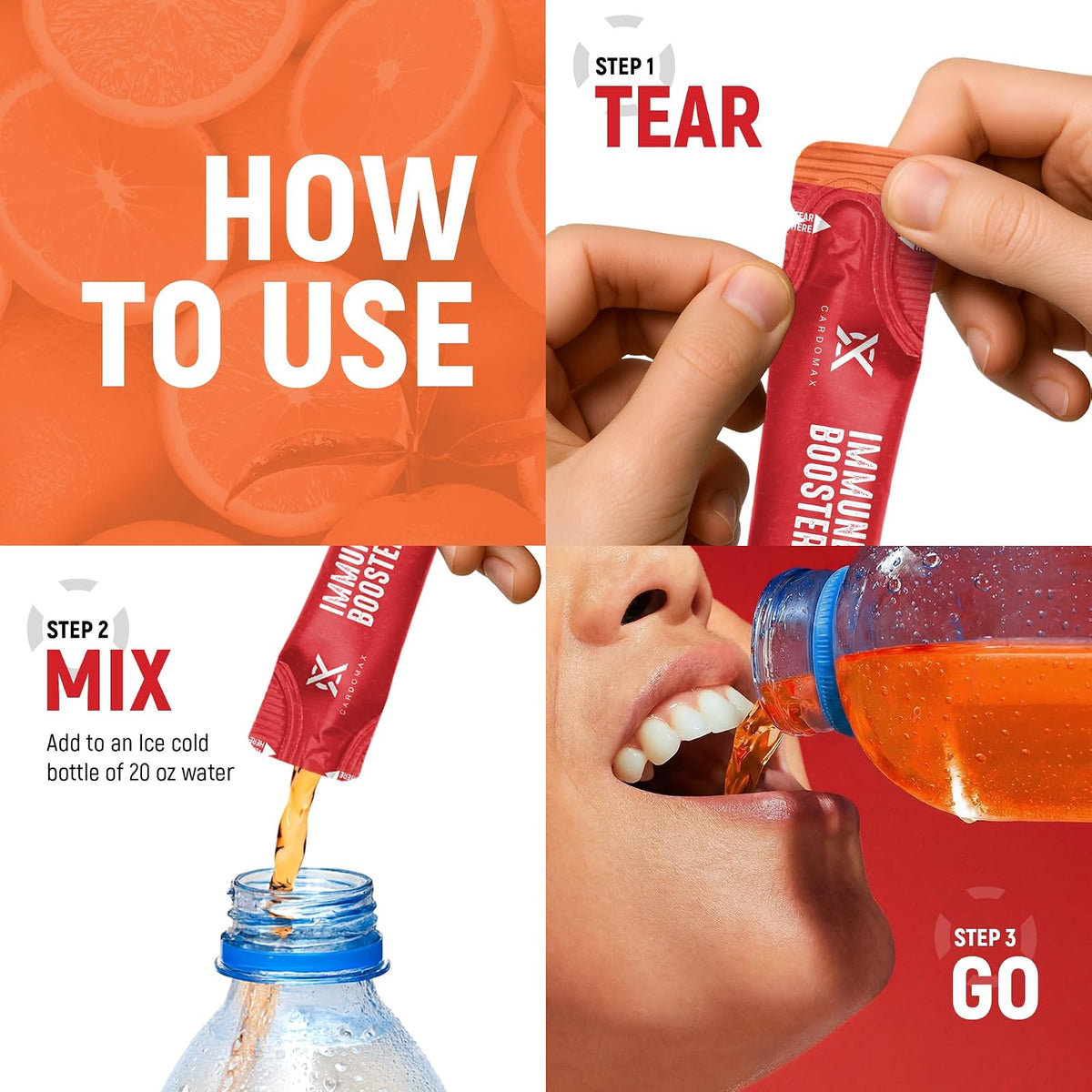 Daily vitamin C supplement sticks
