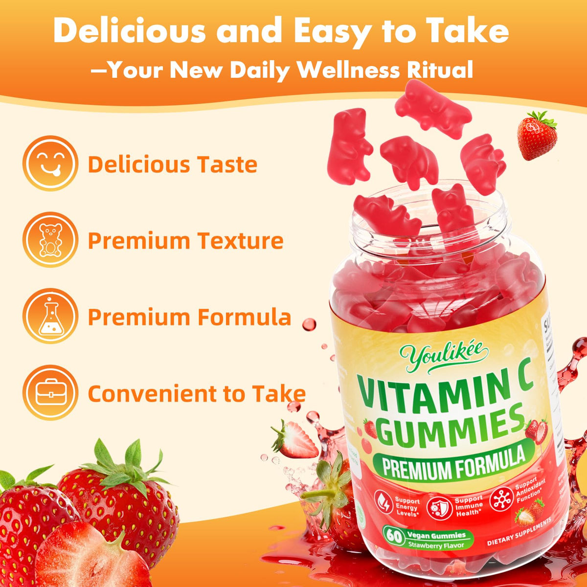 Daily Vitamin C support in gummy form