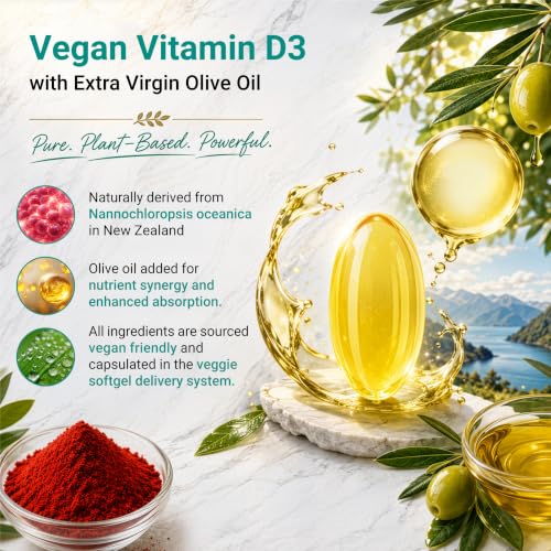 Daily vitamin D supplement for vegans