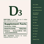 Daily vitamin D supplementation