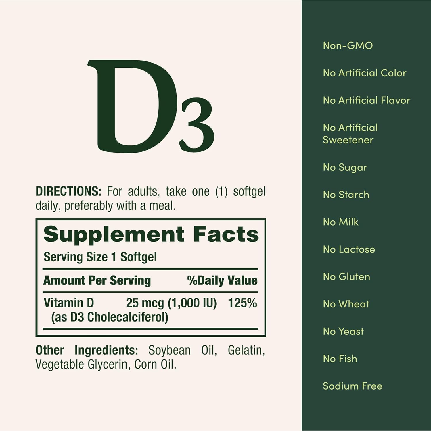 Daily vitamin D supplementation