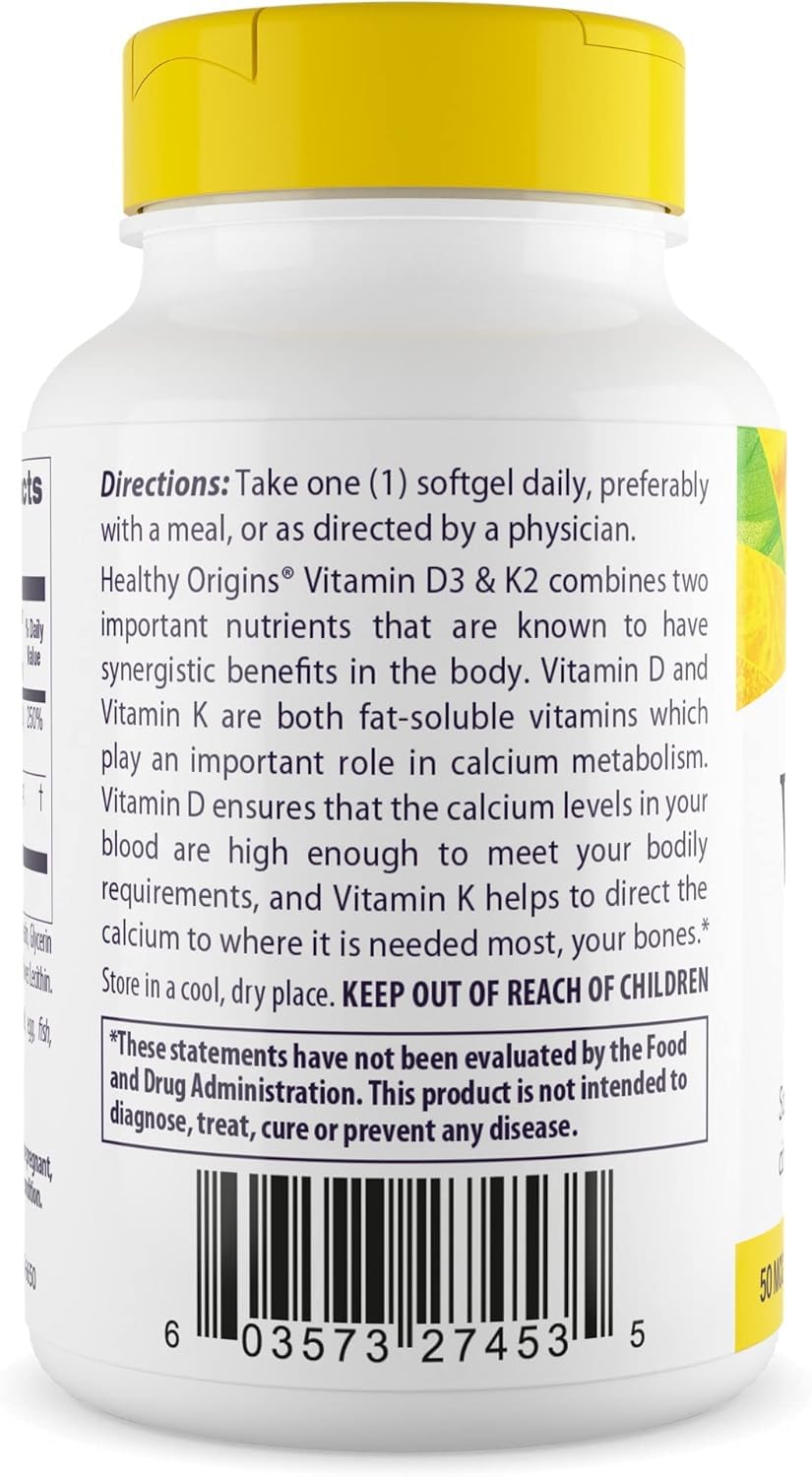 Daily vitamin D3 2000 IU supplement