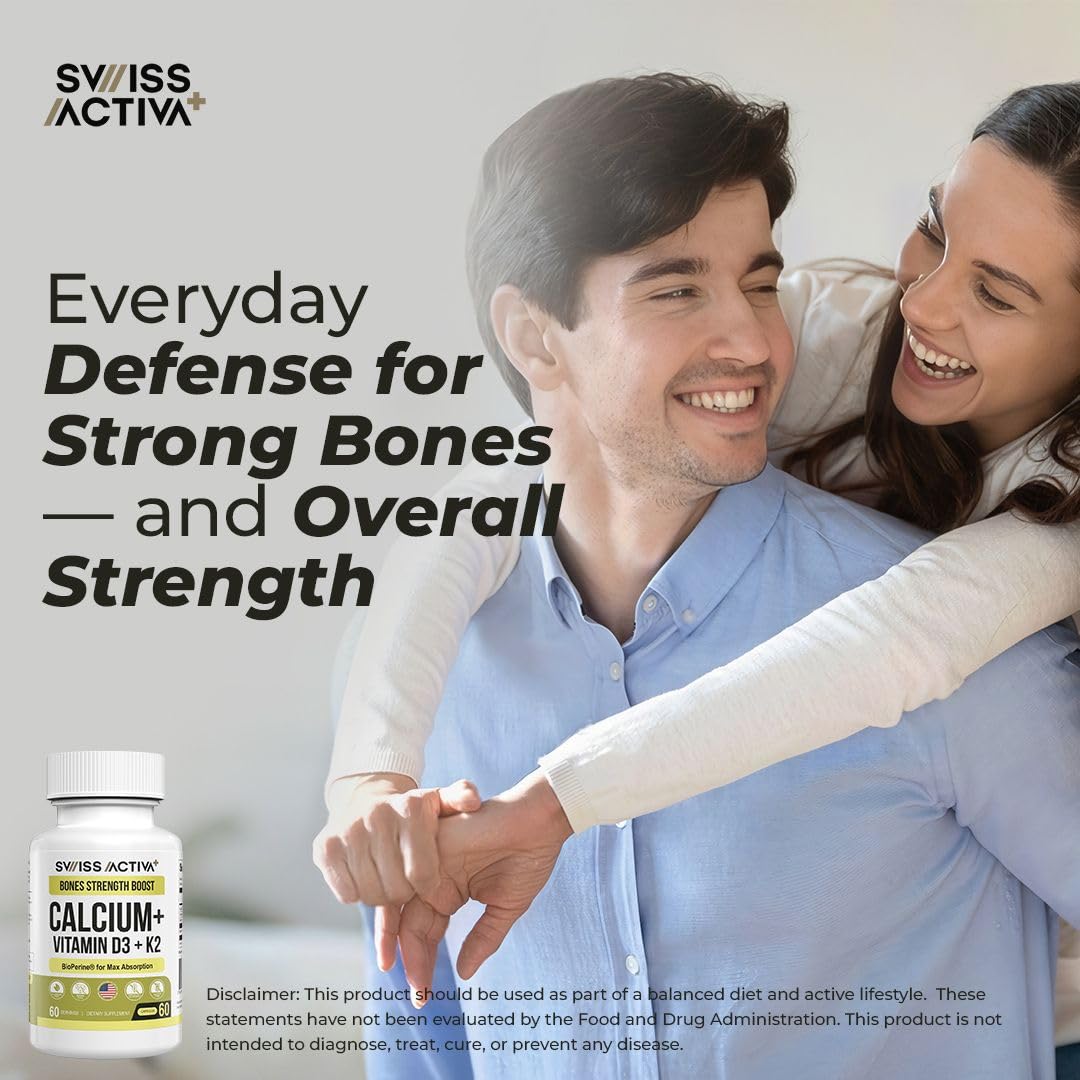 Daily Vitamin D3 and K2 support