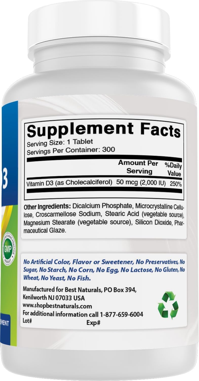 Daily vitamin D3 for energy