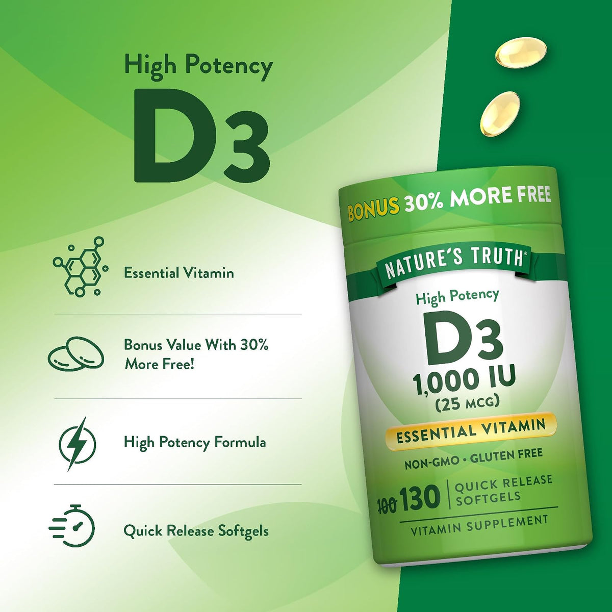 Daily Vitamin D3 for overall wellness