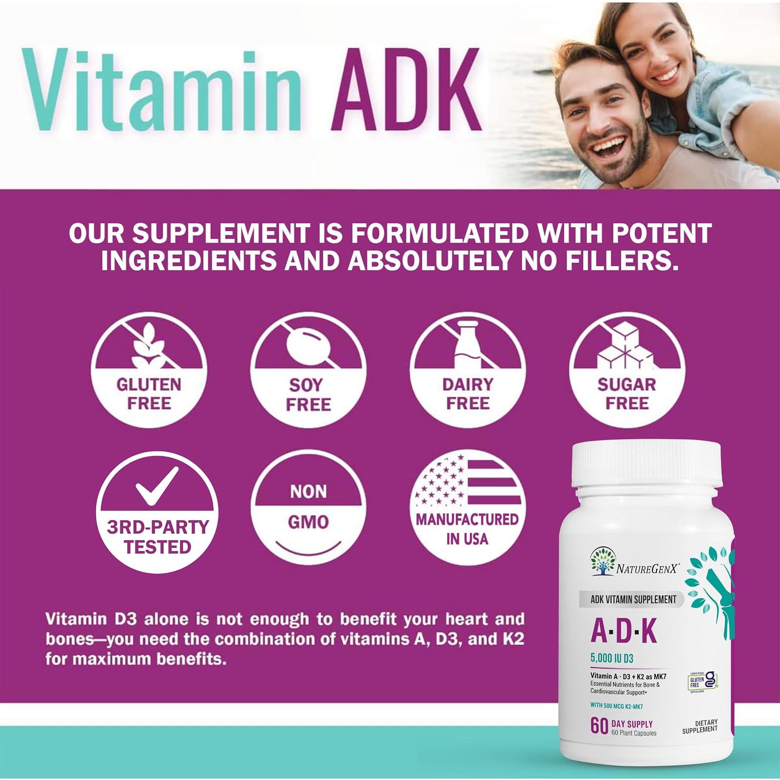 daily vitamin D3 K2 dosage