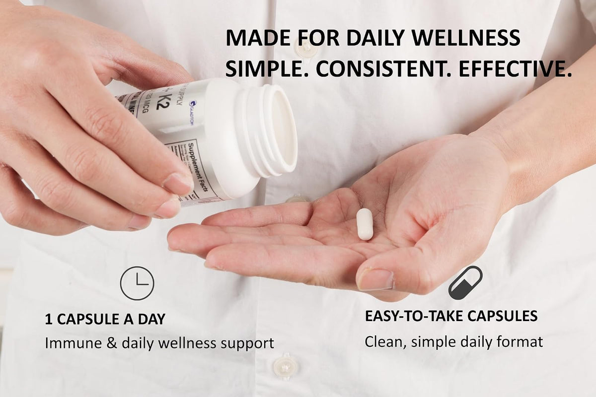 Daily vitamin D3 K2 dosage