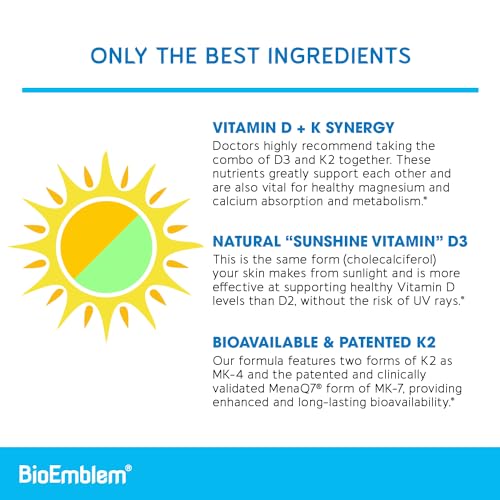 Daily vitamin D3 K2 dosage