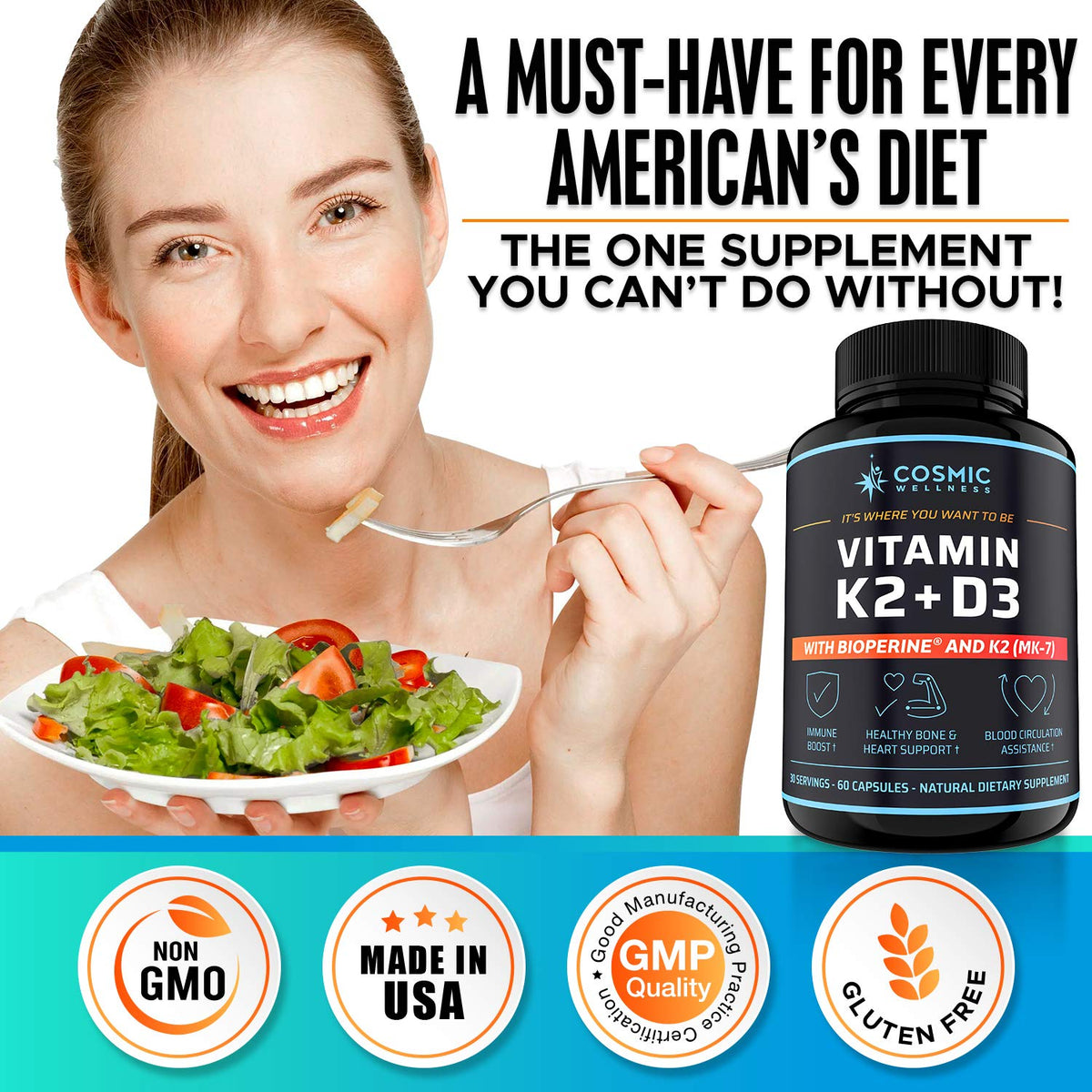 daily vitamin D3 K2 dosage