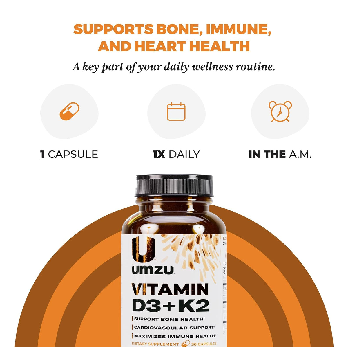Daily Vitamin D3 K2 for wellness