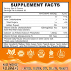 Daily vitamin D3 K2 gummy vitamins