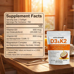 Daily Vitamin D3 K2 supplement for health