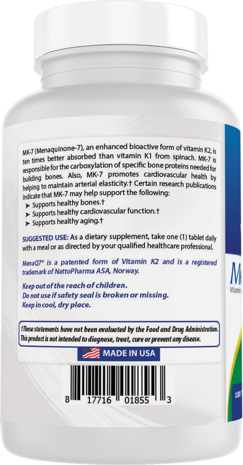 Daily vitamin D3 K2 supplement