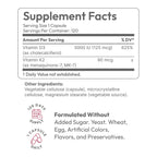 Daily vitamin D3 K2 supplement