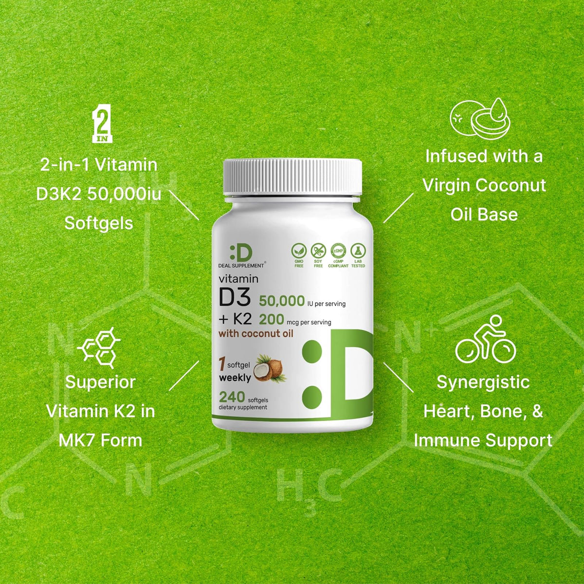 daily vitamin D3 K2 supplement