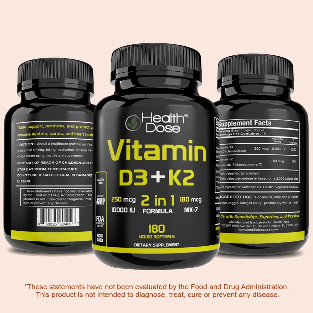 Daily vitamin D3 softgel dosage