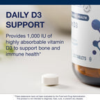 Daily vitamin D3 supplement benefits