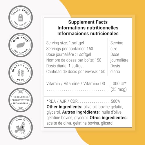 Daily vitamin D3 supplement for adults