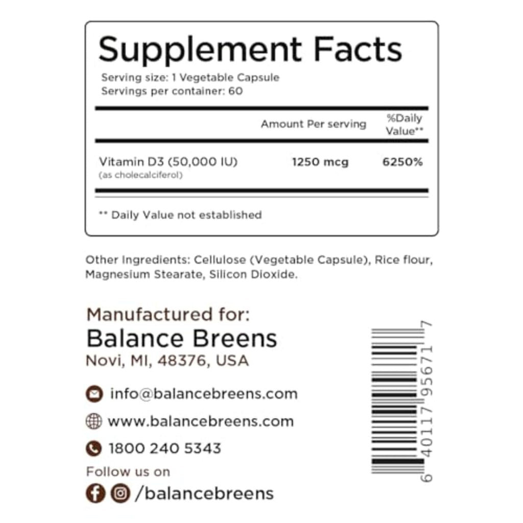 Daily Vitamin D3 supplement for wellness