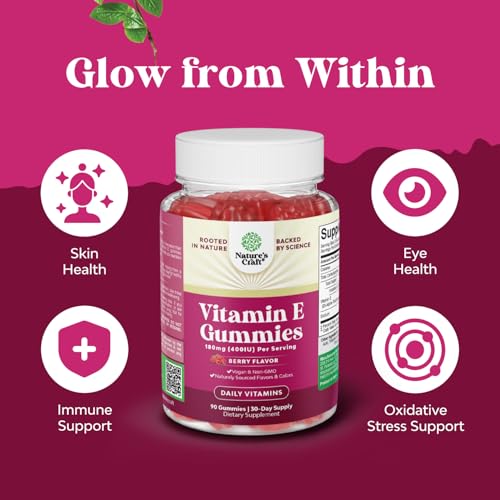 Daily vitamin E gummies for wellness