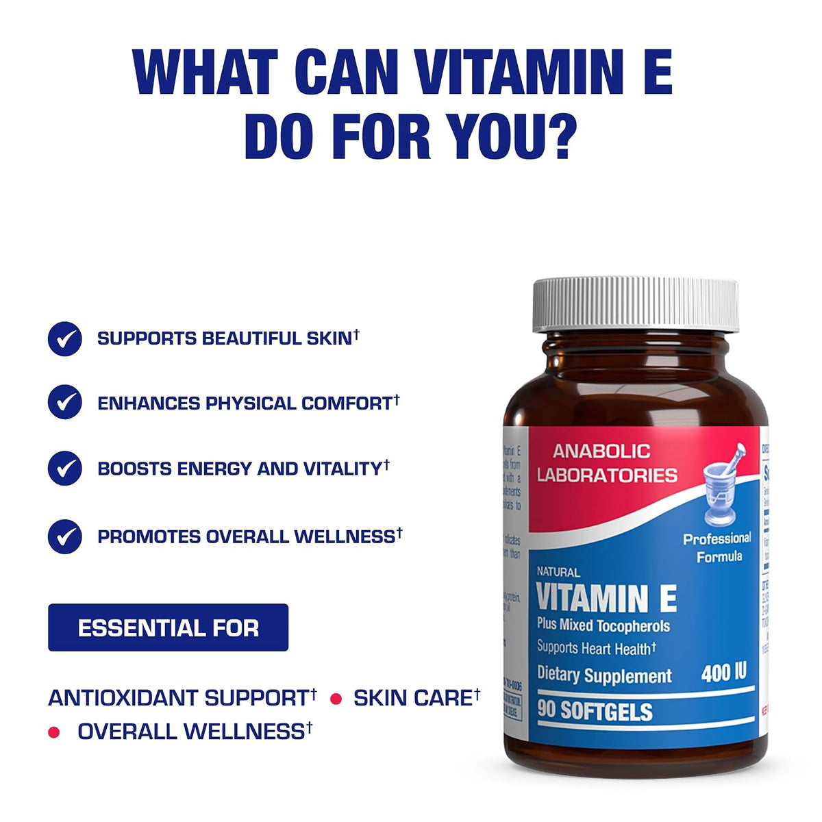 Daily Vitamin E supplement for overall wellness