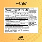 Daily vitamin K supplement for wellness