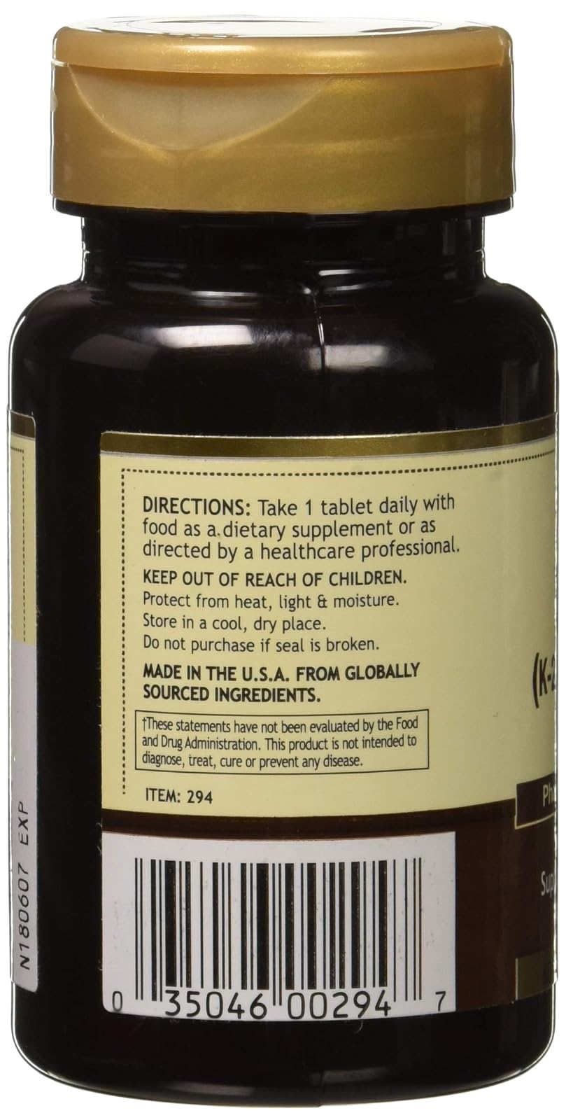 Daily vitamin K2 D3 supplement