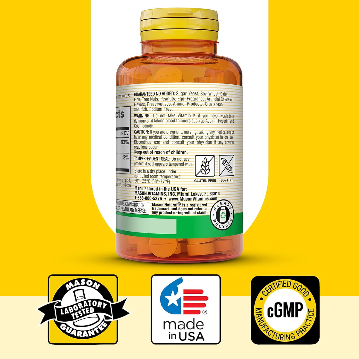 Daily Vitamin K2 dosage 100 mcg