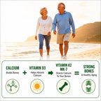 Daily vitamin K2 for optimal calcium absorption