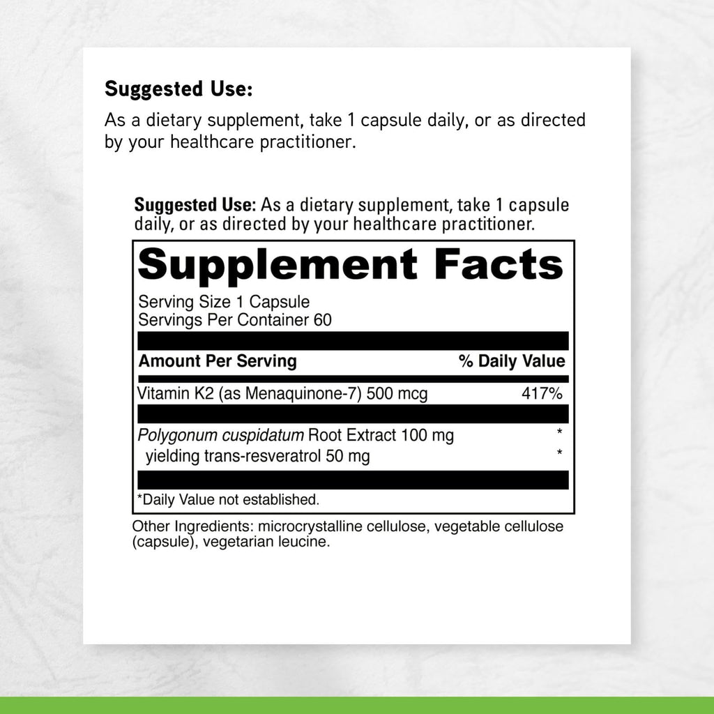 Daily Vitamin K2 supplement for wellness