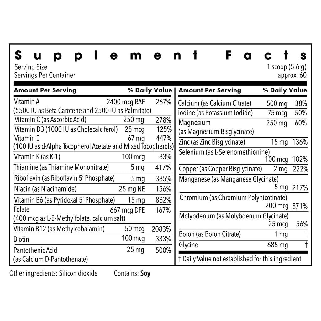 daily vitamin mineral supplement powder