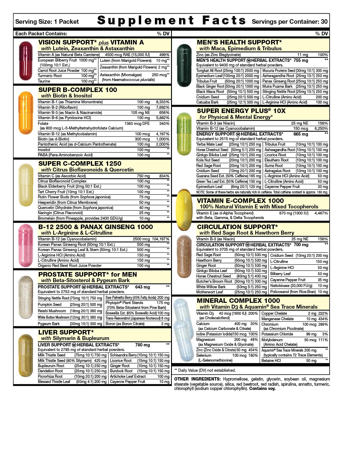 daily vitamin pack for men